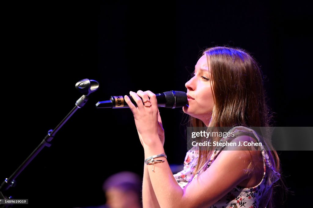 Bekah Grace Liechty Of The Band Girl Named Tom Performs At The News Photo Getty Images