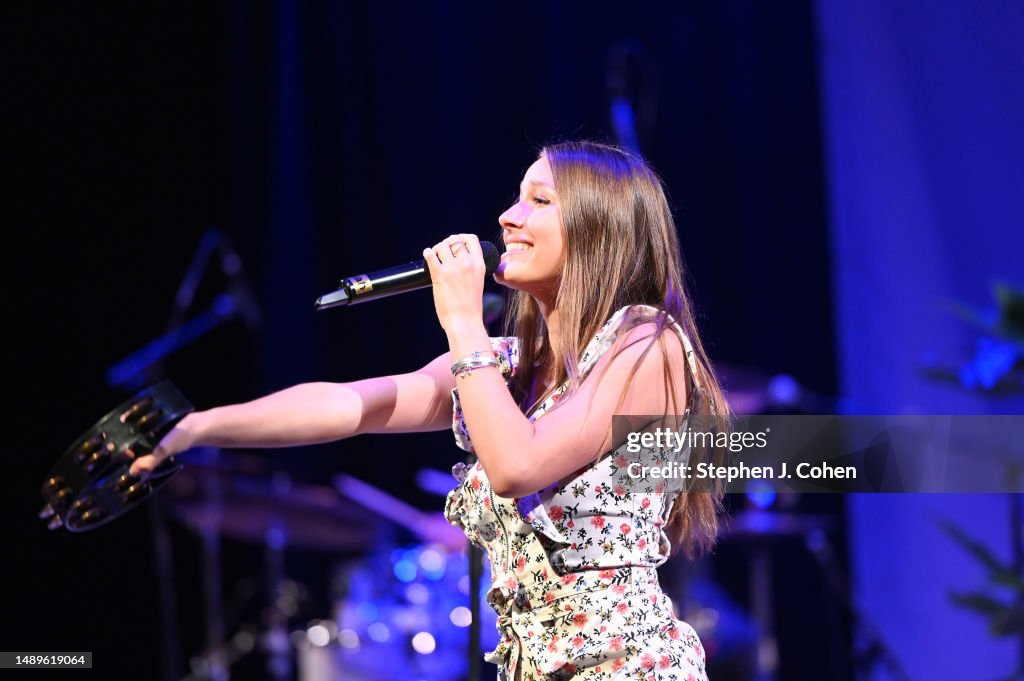 Bekah Grace Liechty Of The Band Girl Named Tom Performs At The News Photo Getty Images
