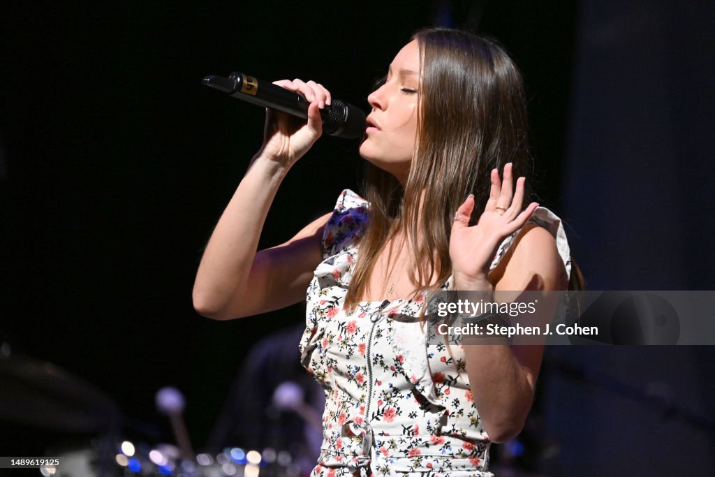 Bekah Grace Liechty Of The Band Girl Named Tom Performs At The News Photo Getty Images