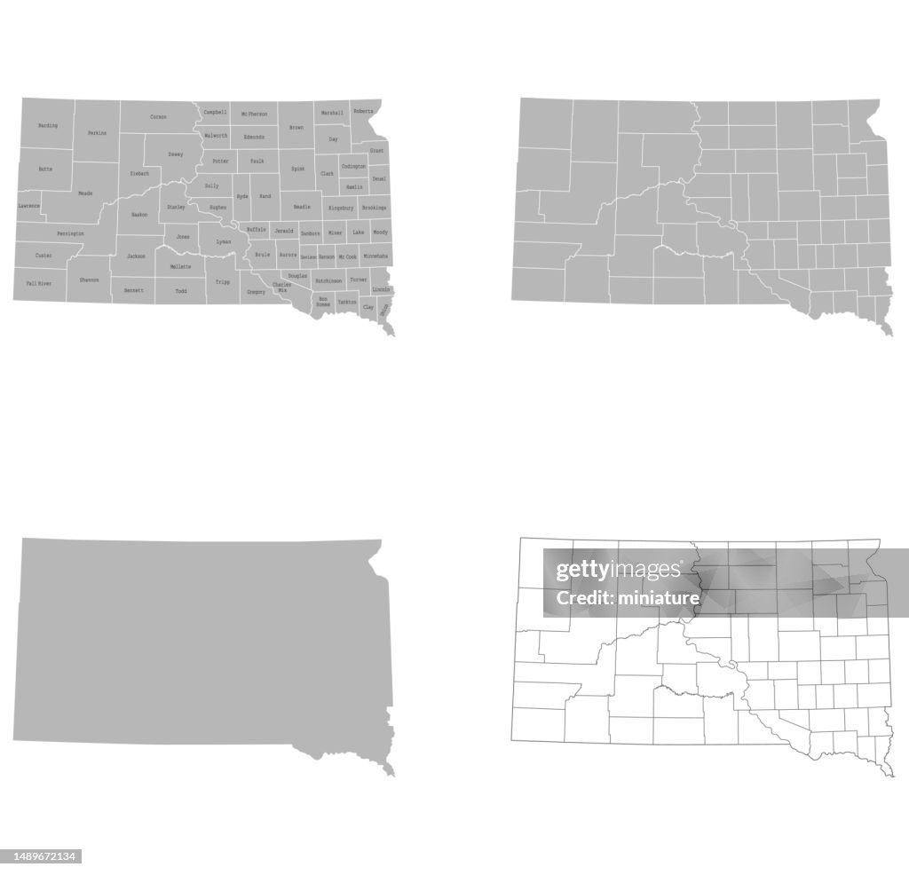 South Dakota Map High Res Vector Graphic Getty Images