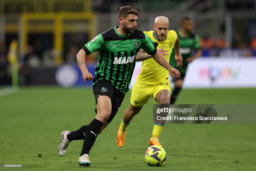 Domenico Berardi Of Sassuolo Calcio In Action During The Serie A