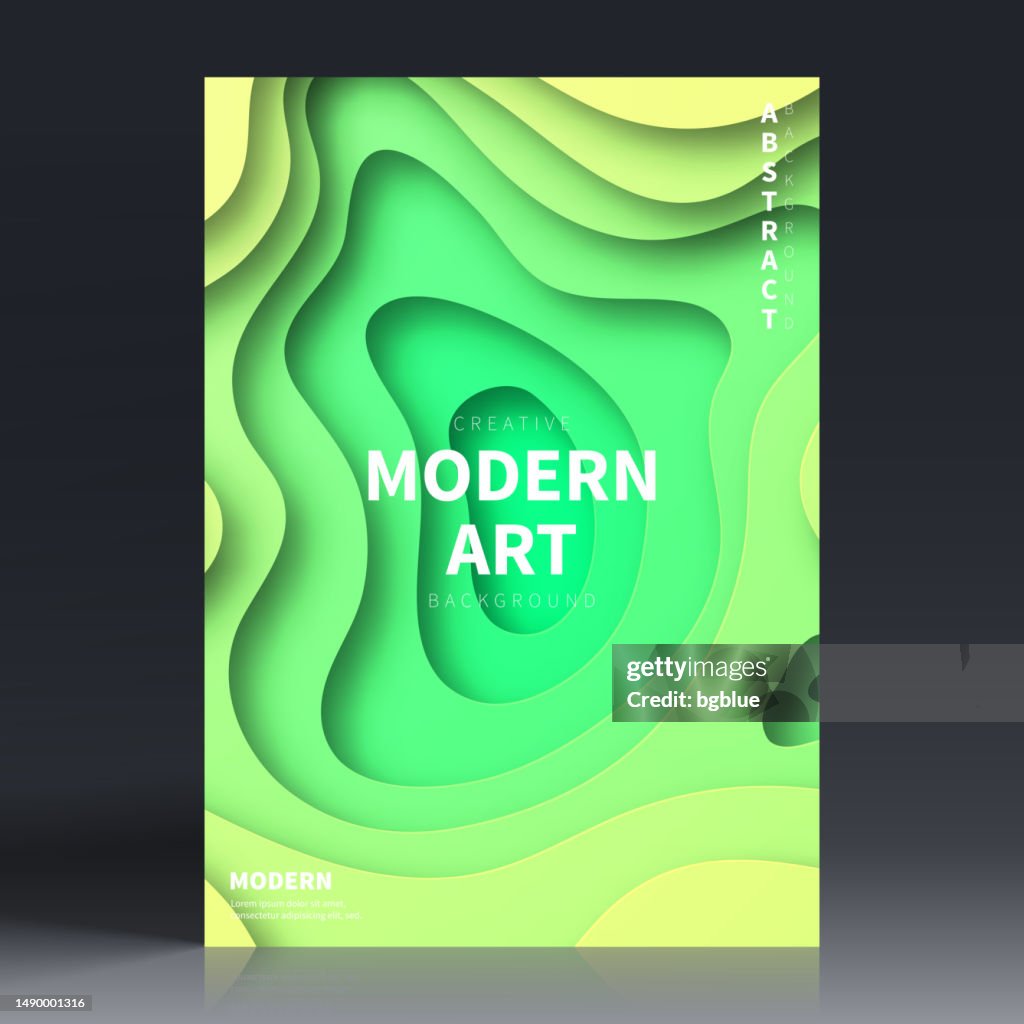 Brochure Template Layout Green Cover Design Business Annual Report