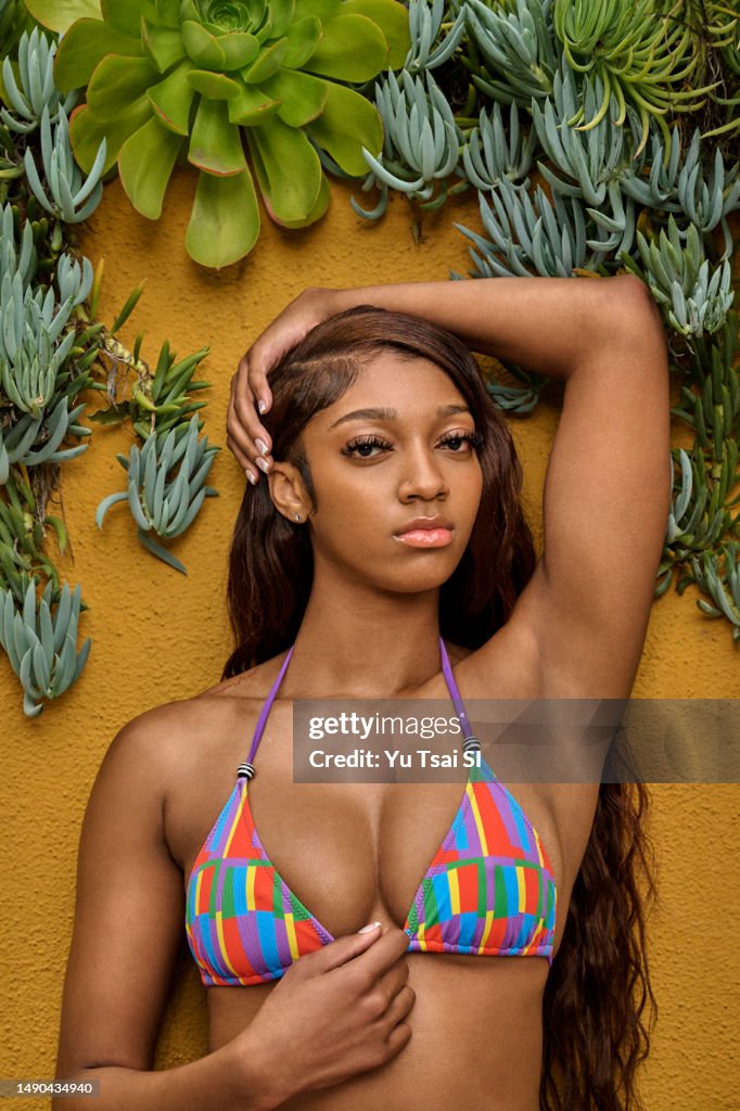 Model Angel Reese Poses For The 2023 Sports Illustrated Swimsuit