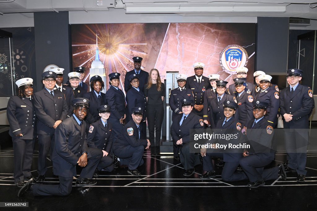 Fire Commissioner Laura Kavanagh And Members Of The New York City