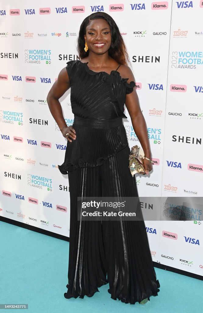 Eni Aluko Attends The Womens Football Awards 2023 At Nobu Hotel On