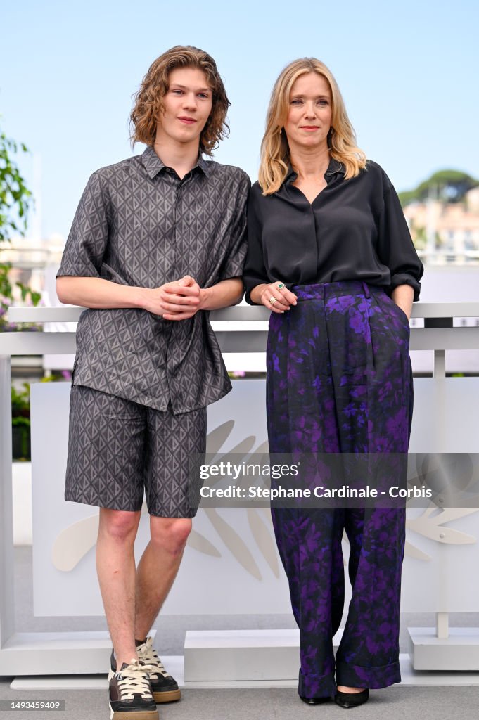 Léa Drucker And Samuel Kircher Attend The Lete Dernier Photocall