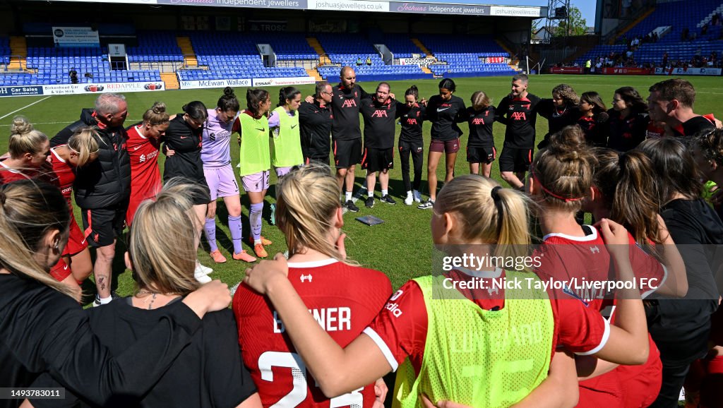 The Liverpool Womens Team The Fa Womens Super League Match Between