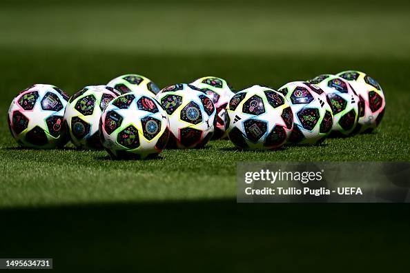 A Detailed View Of Uefa Womens Champions League Match Balls Prior To News Photo Getty Images