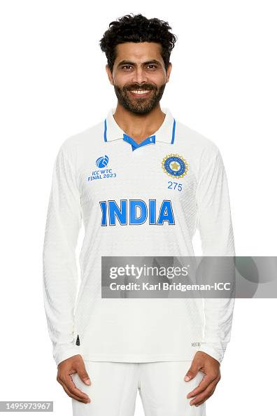 Ravindra Jadeja Of India Poses For A Portrait Prior To The Icc World News Photo Getty Images