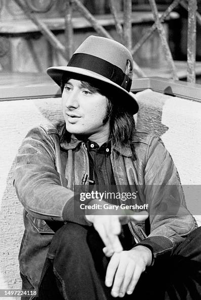 View Of Rock Singer Steve Perry Of The Group Journey As He Sits On