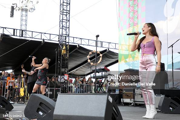 Maddie Font and Tae Kerr of Maddie and Tae perform onstage during day ... Maddie Font and Tae Kerr of Maddie and Tae perform onstage during day ...