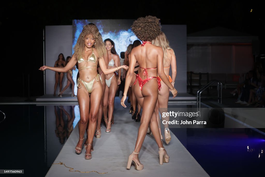 Models Walk The Runway For Beau Swim During Miami Swim Week By Planet
