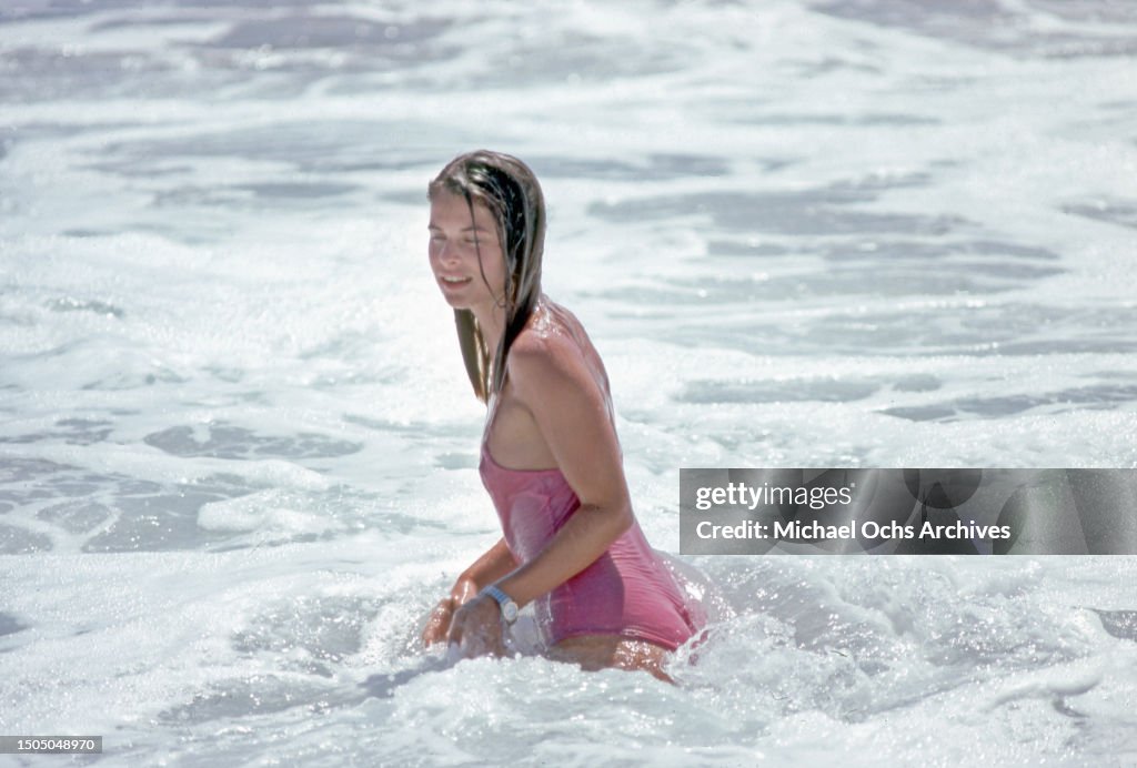 Actress Nastassja Kinski Poses For A Portrait At The Beach In June