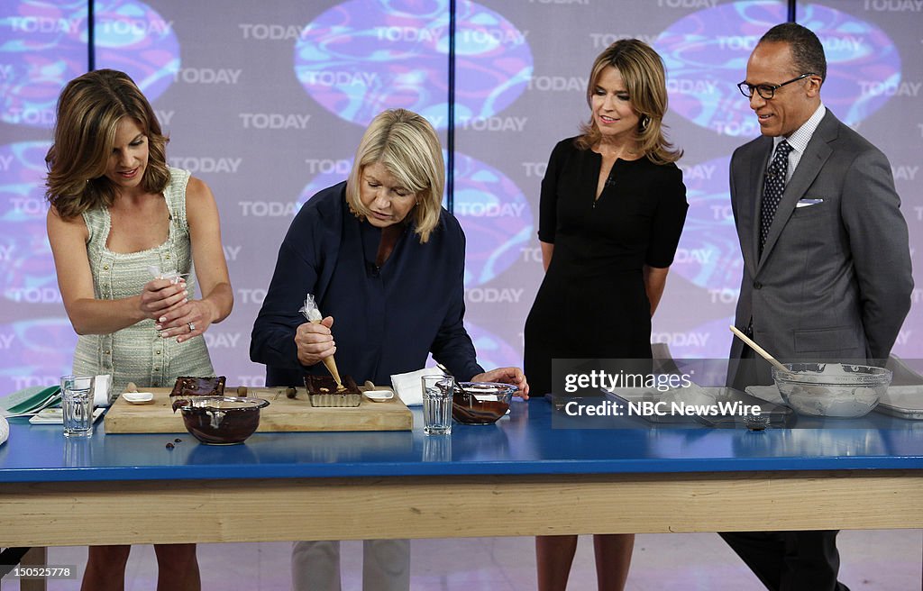 Natalie Morales Martha Stewart Savannah Guthrie And Lester Holt