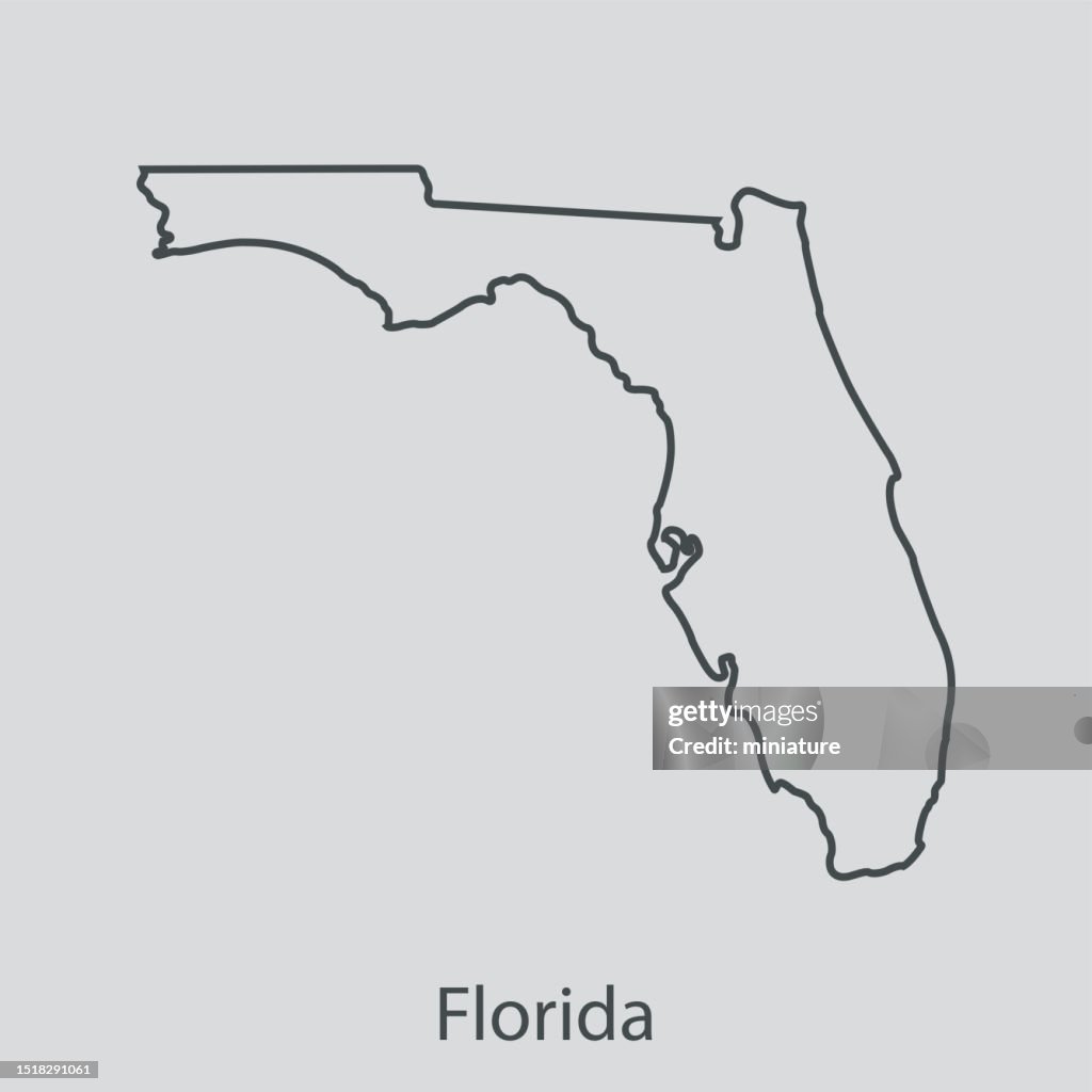 Florida Map High Res Vector Graphic Getty Images