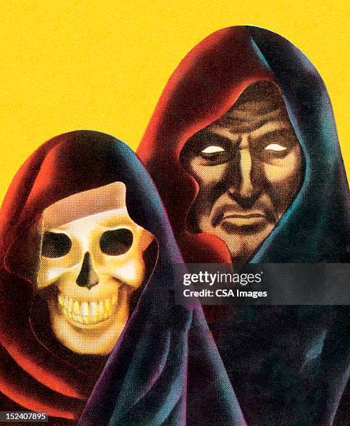 Grim Reaper Behind High Res Illustrations Getty Images