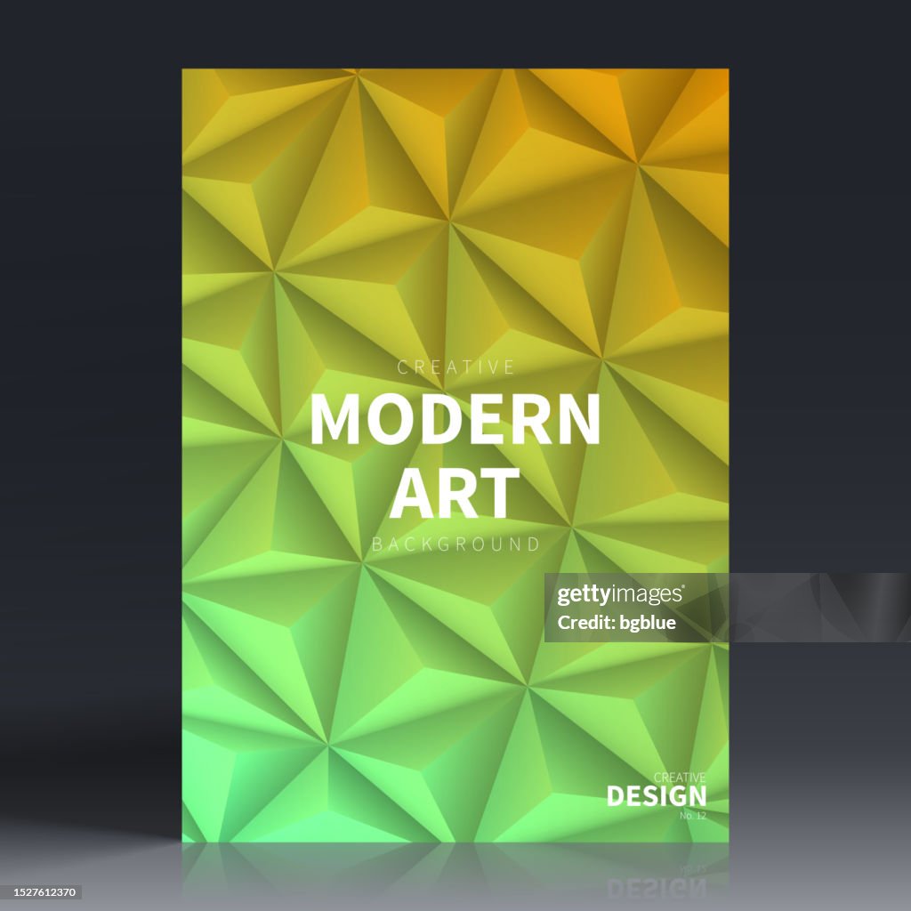 Brochure Template Layout Green Cover Design Business Annual Report