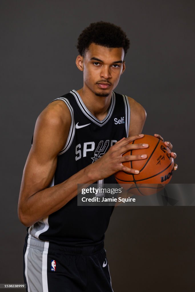 Victor Wembanyama Of The San Antonio Spurs Poses For A Portrait News