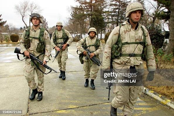 Us Marines Patrol The Grounds Of The Us Embassy At Its Opening News Photo Getty Images