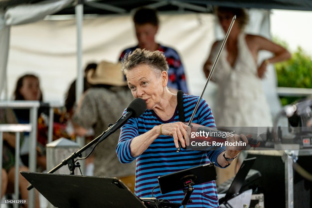 Laurie Anderson Performs During Rufus Wainwright 50th Birthday News