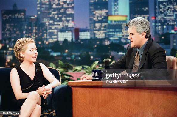 Actress Michelle Williams During An Interview With Host Jay Leno On