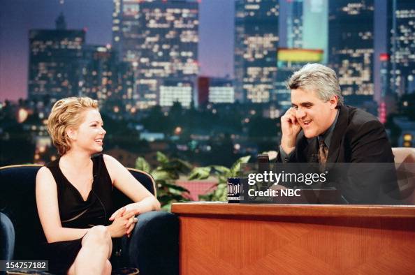 Actress Michelle Williams During An Interview With Host Jay Leno On