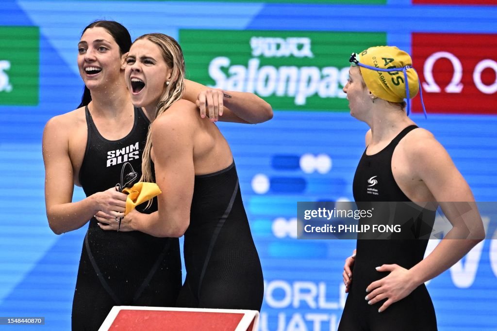 Australias Meg Harris Shayna Jack Mollie Ocallaghan And Emma