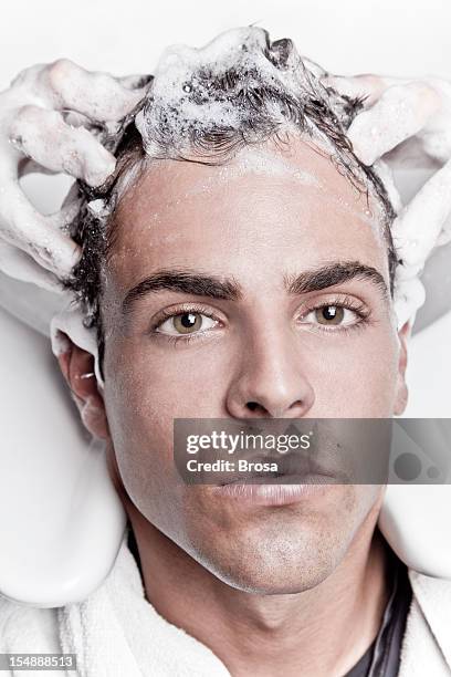 Men Washing Hair Photos And Premium High Res Pictures Getty Images
