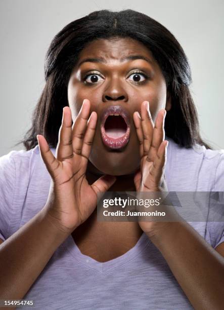 Black Woman Shocked Face Fotografias E Filmes Do Acervo Getty Images