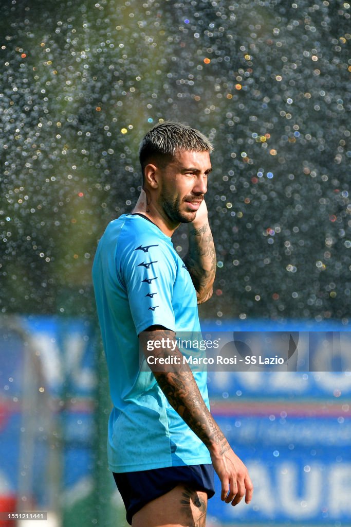 Mattia Zaccagni of SS Lazio during the SS Lazio training session day ... Mattia Zaccagni of SS Lazio during the SS Lazio training session day ...