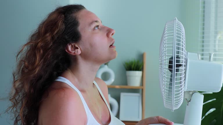121 Woman Fanning Herself In Heat Stock Videos Footage And 4k Video