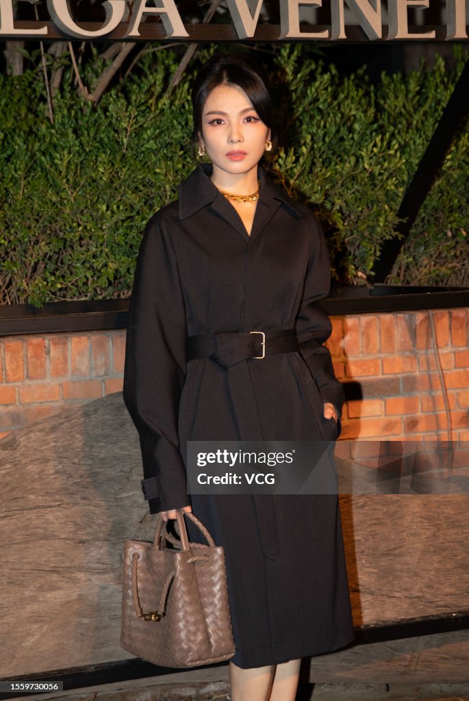 Actress Tamia Liu Tao Attends Bottega Veneta Fw23 Show On July 20