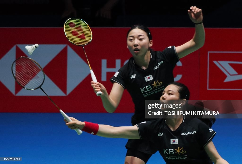 Kim So Yeong And Kong Hee Yong Of South Korea Hits A Return Against News Photo Getty Images