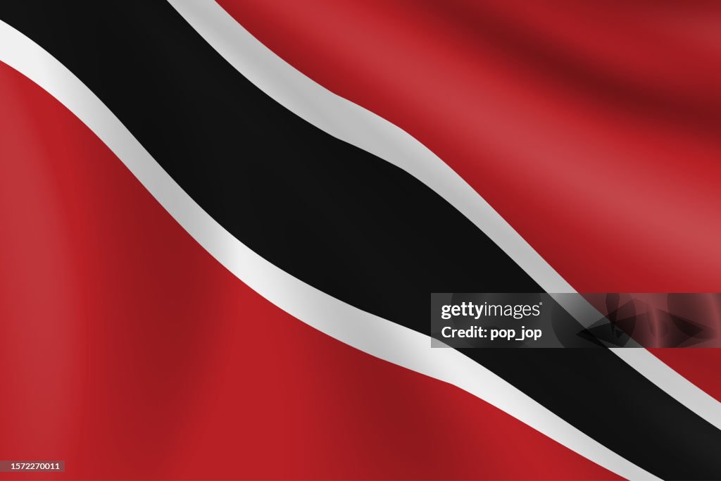 Flag Of Trinidad And Tobago Vector Flag Background Stock Illustration