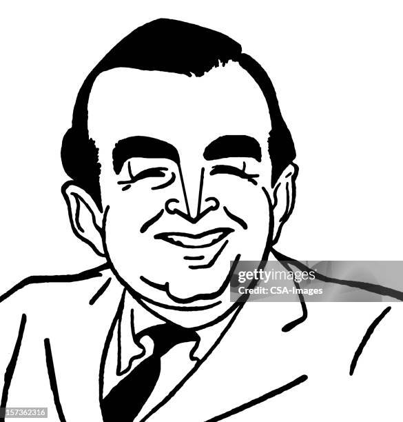 57 Bald Man Suit Portrait High Res Illustrations Getty Images