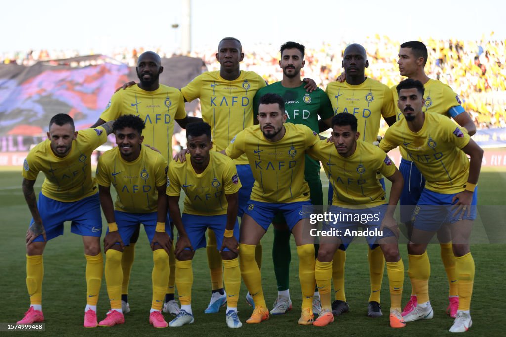 Player Of Al Nassr Pose For A Photo Before The Arab Club Champions