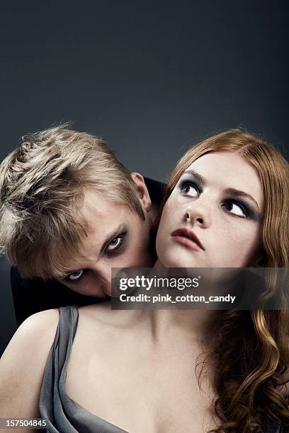 Girl Vampires Biting Necks