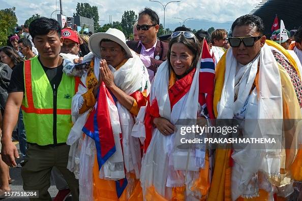 Norwegian Climber Kristin Harila And Nepali Guide Tenjin Sherpa News
