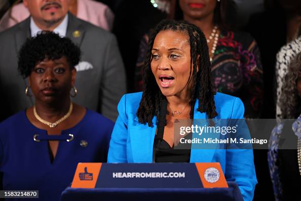 New York Deputy Mayor Sheena Wright Speaks During A Press Conference