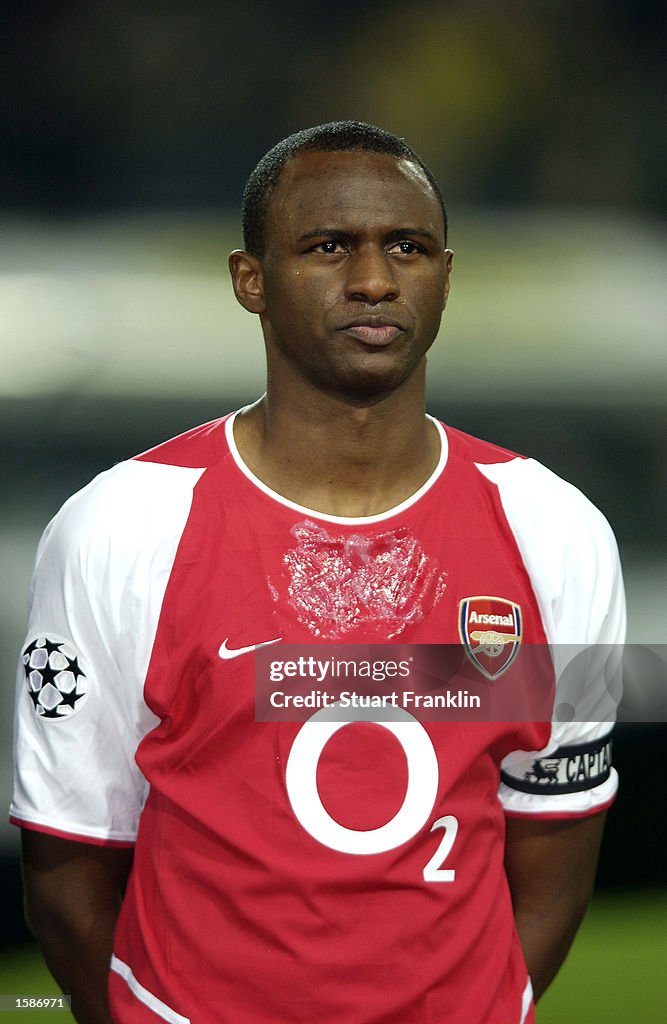 Portrait Of Patrick Vieira Of Arsenal Taken Before The Champions