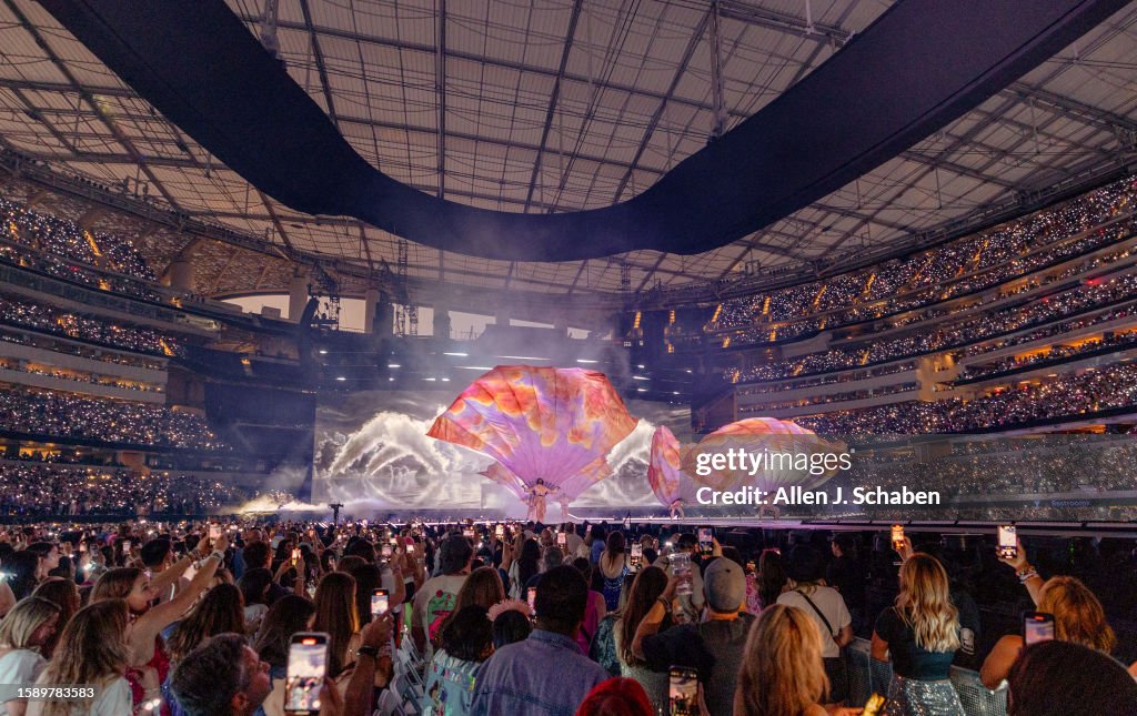 Taylor Swift performs during The Eras Tour at SoFi Stadium in... News ... Taylor Swift performs during The Eras Tour at SoFi Stadium in... News ...