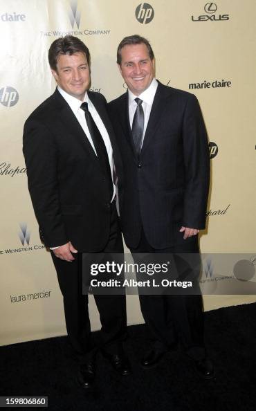 Actor Nathan Fillion And Brother Jeff Fillion Arrive For The Photo Dactualité Getty Images