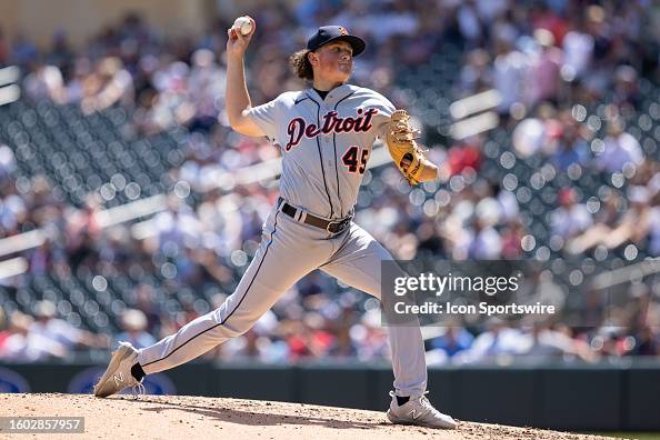 Detroit Tigers Starting Pitcher Reese Olson Delivers A Pitch In The