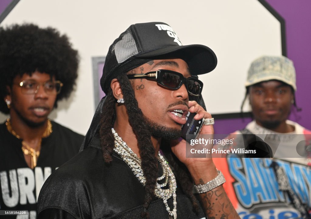 Rapper Quavo Attends Rocket Power Album Pop Up Shop At Good Times