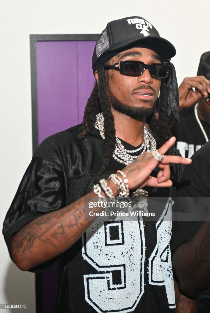 Rapper Quavo Attends Rocket Power Album Pop Up Shop At Good Times