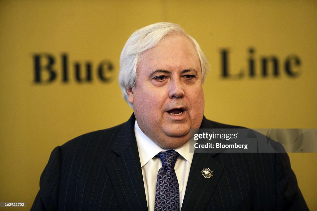 Clive Palmer, Australian billionaire and mining magnate, speaks... News ... Clive Palmer, Australian billionaire and mining magnate, speaks... News ...