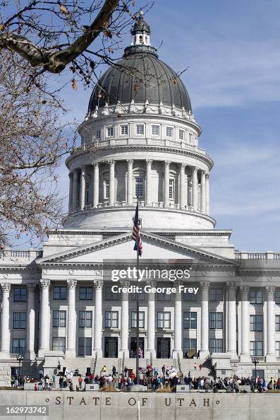 Gun Rights Supporters Gather For A Gun Rights Rally At The Utah State