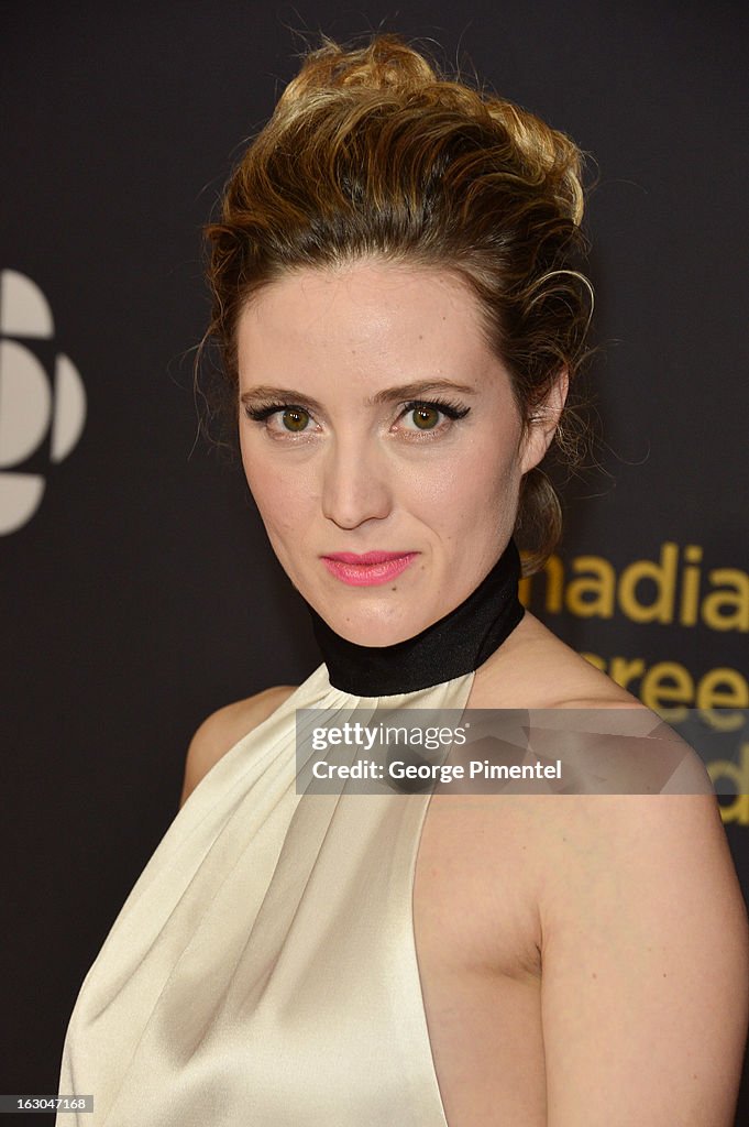 Actress Evelyne Brochu Arrives At The Canadian Screen Awards At The