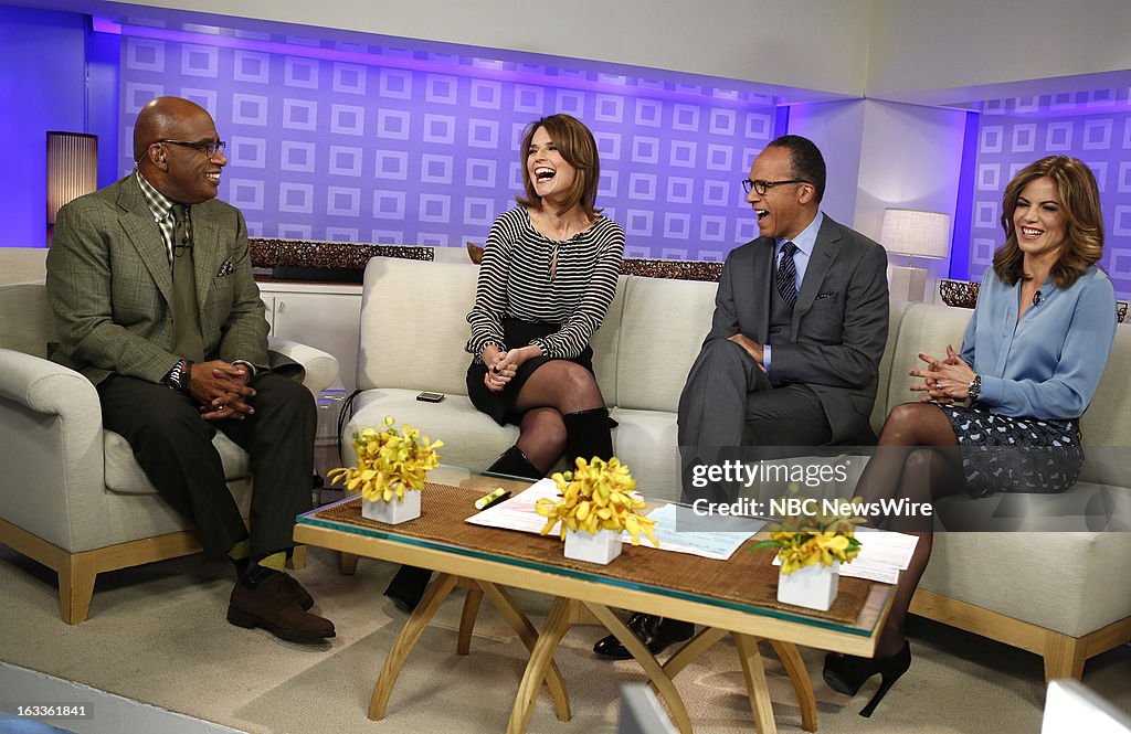 Al Roker Savannah Guthrie Lester Holt And Natalie Morales Appear On