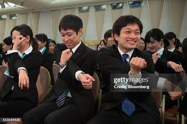 48 Seven I Holdings Co New Employees Attend Initiation Ceremony Stock